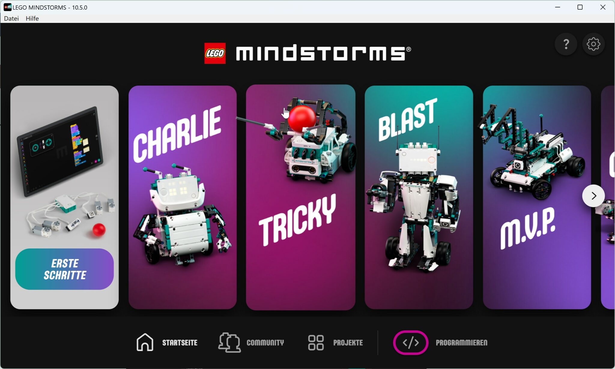 MINDSTORMS App kennenlernen - lego-python.net